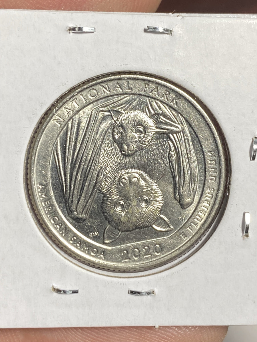 2020 WEST POINT Quarter "Bat" American Samoa – Shop CoinHunter727